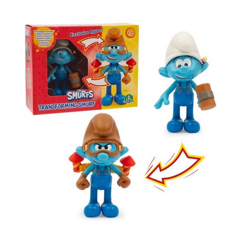 De Smurfen - Transformatiesmurf 3 (Klusjessmurf)-De Smurfen - Beeldjes